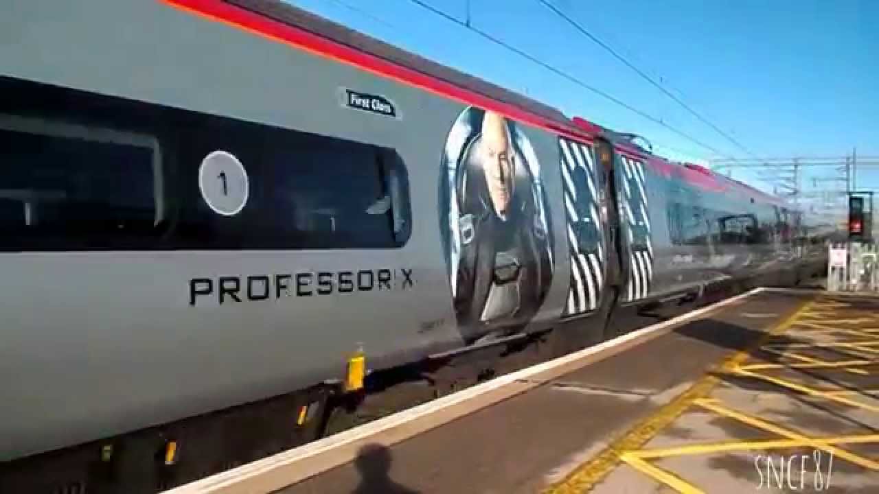 Virgin Trains Class 390 X MEN Livery arriving at Milton Keynes Central ...