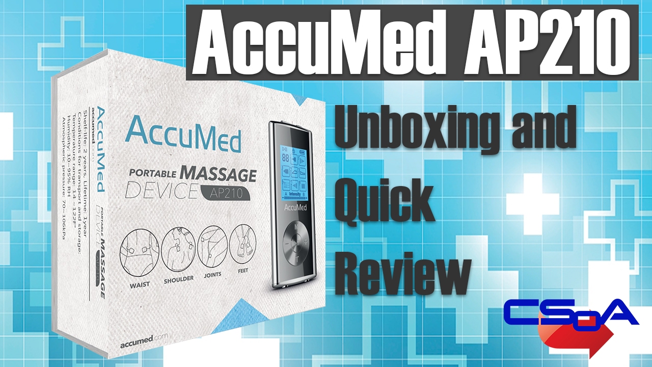 AccuMed AP210 Portable TENS Unit Electronic Pulse Massager REVIEW and ...