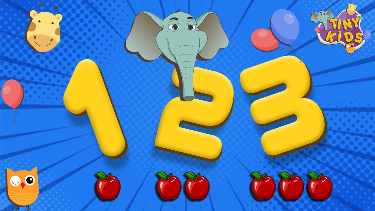12345 Numbers for Children | 1 To 10 Numbers | 123456 Counting for Kids ...