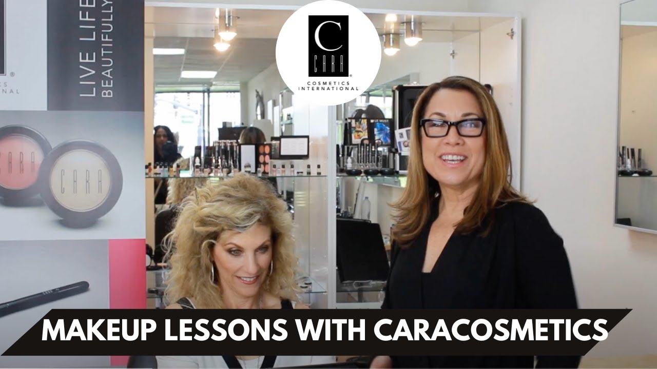 Getting a Makeup lesson with Cara Cosmetics - YouTube
