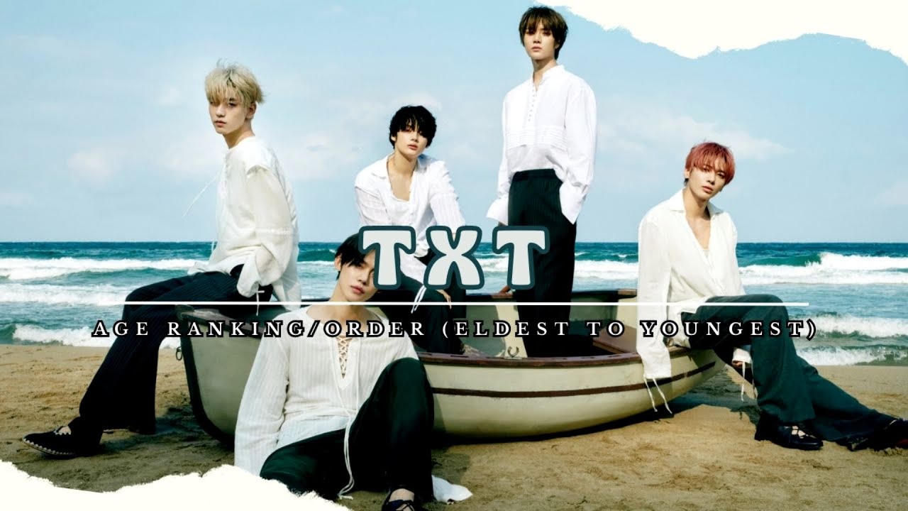 [JUNE 2023] TOMORROW X TOGETHER "TXT" AGE RANKING/ORDER (OLDEST TO ...