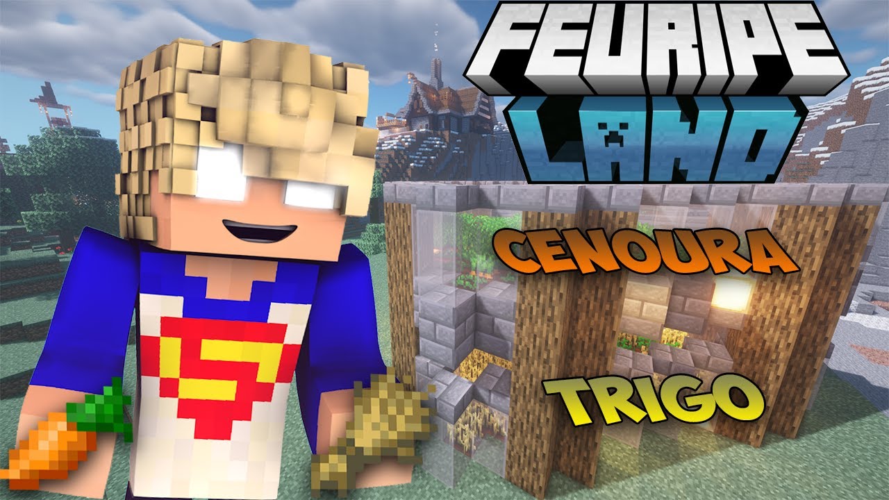 Minecraft: FARM DE CENOURA🥕 E TRIGO🌾 ATUALIZADA 1.16 «Feuripe Land #20 ...