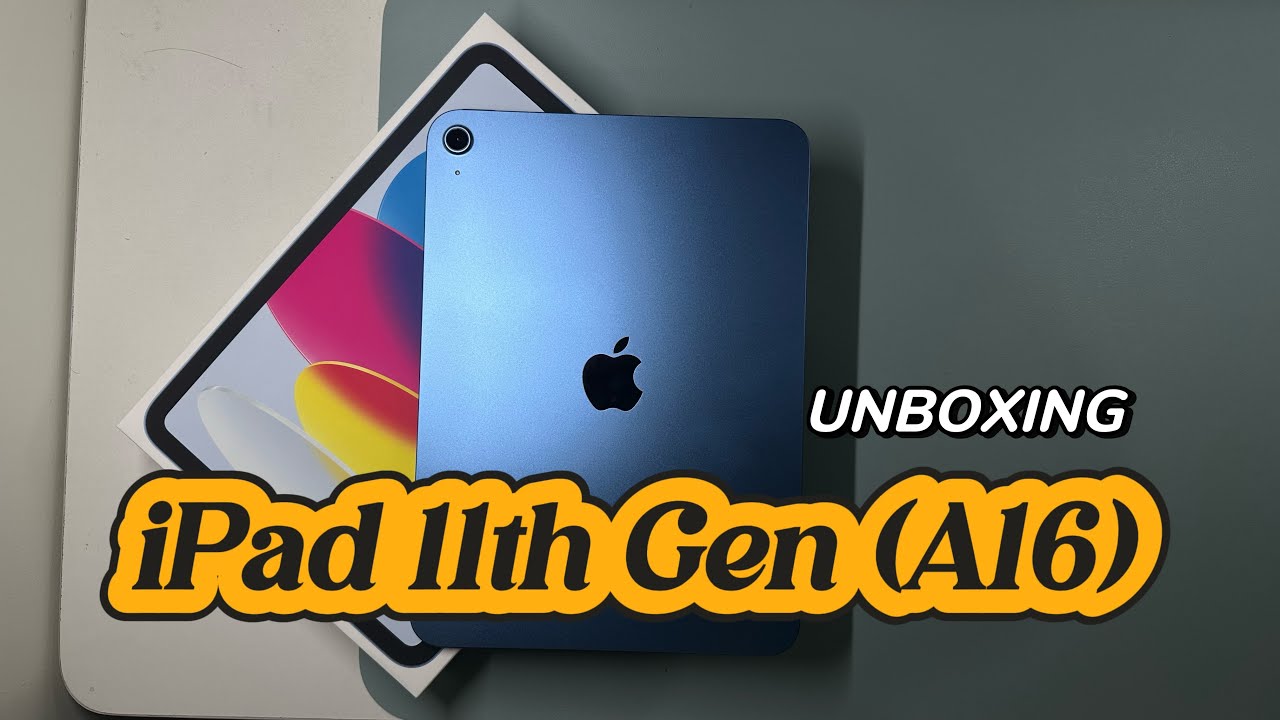 iPad A16 Unboxing and Setup - YouTube