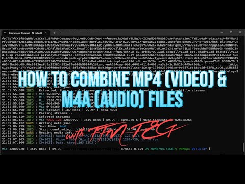 How to Combine/Join MP4 & M4A Files Using N_m3u8DL-RE & FFMPEG - YouTube