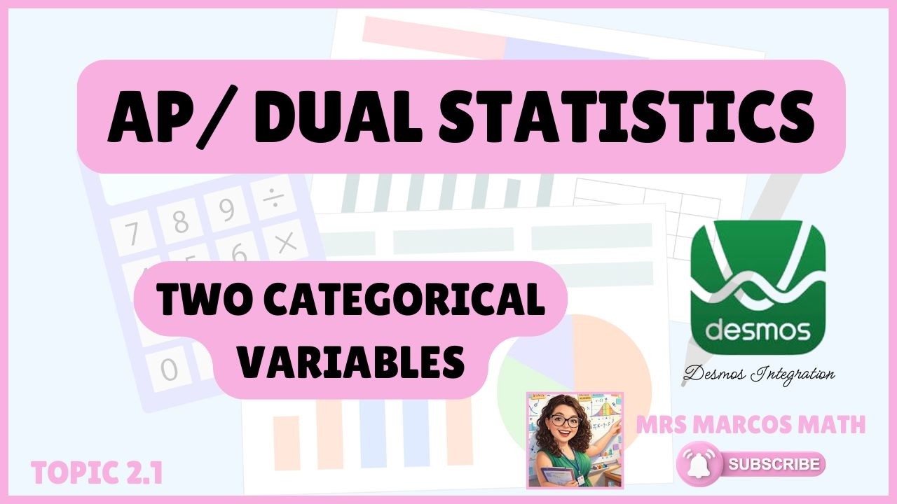 Topic 2.1 AP Dual Statistics - Two Categorical Variables - YouTube