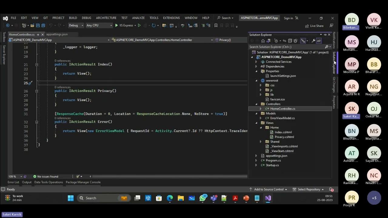 Training on Mastering NET & Net Core, Quinnox 2023 08 25 Day10 - YouTube