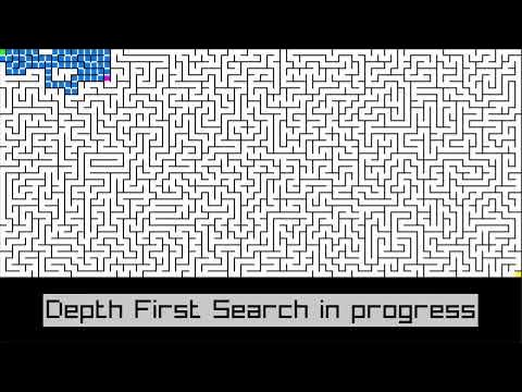Depth First Search vs Breadth First Search Maze Traversal - YouTube
