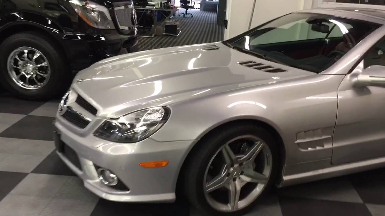 2009 Mercedes-Benz SL550 silver arrow exterior - YouTube