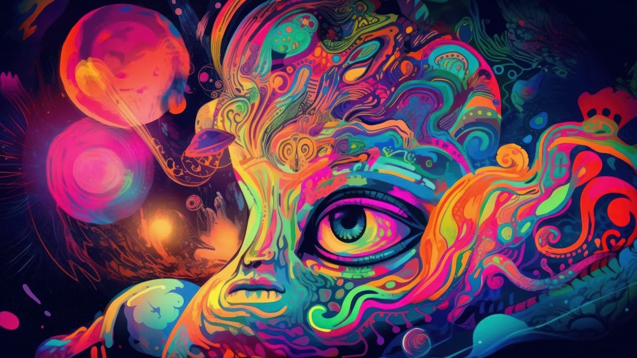 Trippy Music Art Wallpaper