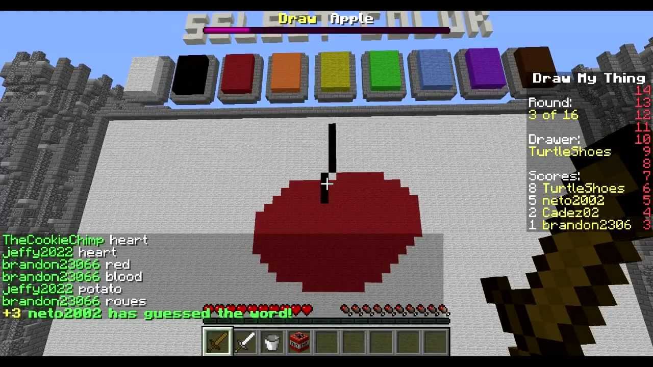Minecraft Mini Games ep1: Draw my thing - YouTube