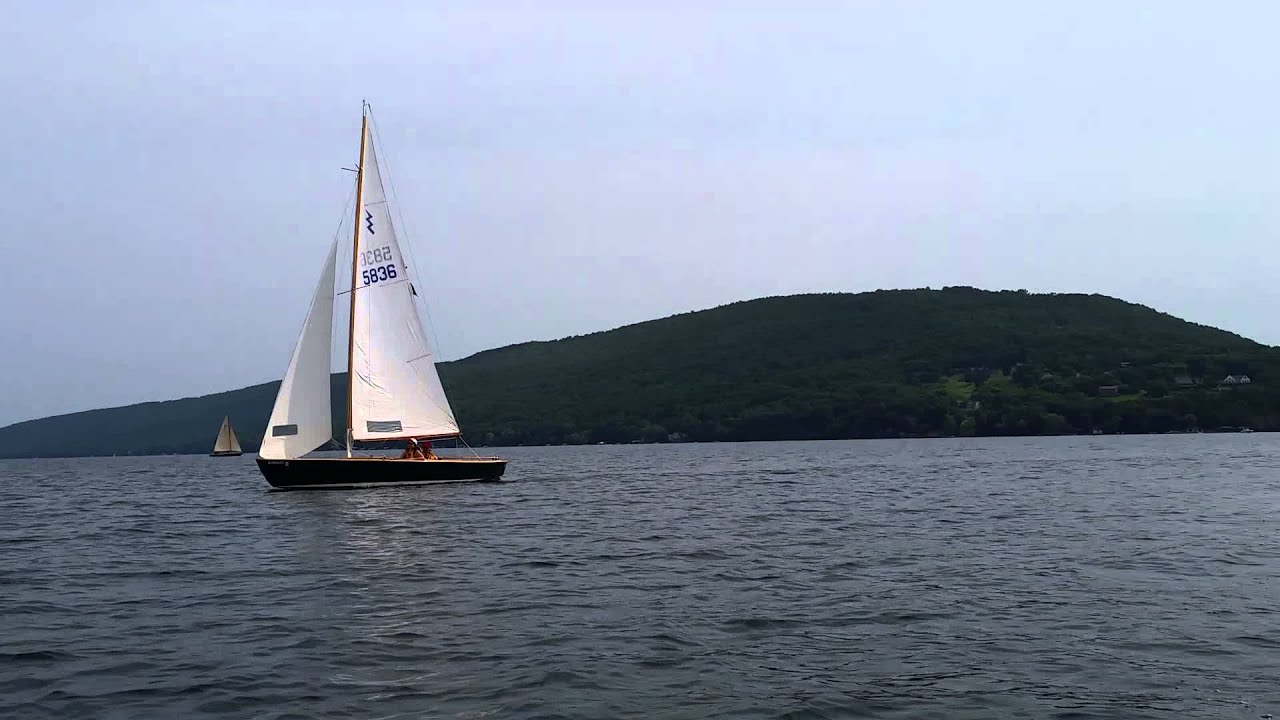 Classic Lightning Sailboats on Keuka Lake - YouTube