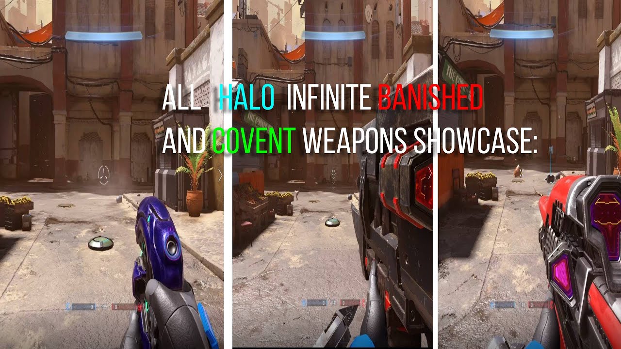 All Halo Infinite Banished and Covenant Weapons. - YouTube