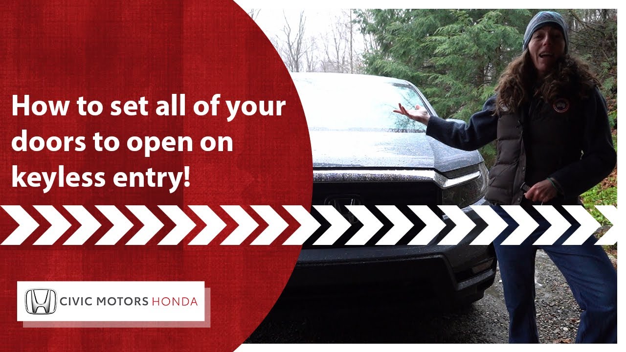 How to set all doors to open on Keyless Entry! - YouTube