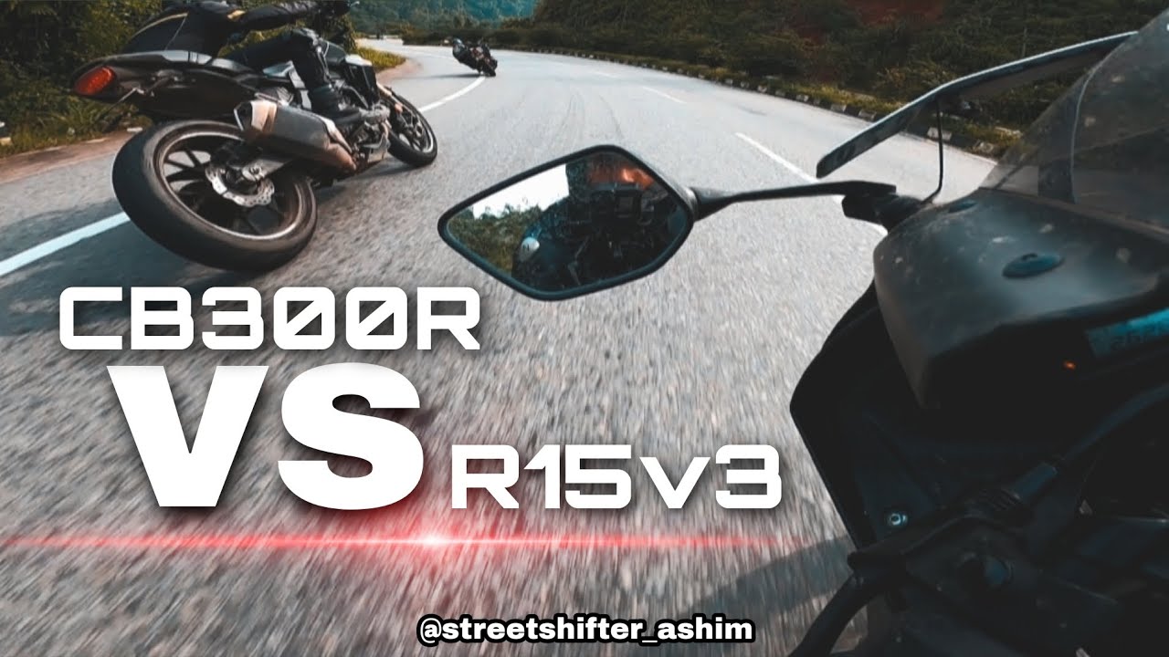 CB300R vs R15v3 HIGHWAY RACE || FULL POWER LEAN GAME🤘 - YouTube