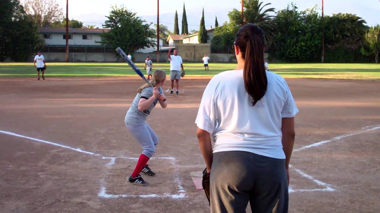 Mary Striking Out Game 1 FBC Softball 2013 - YouTube
