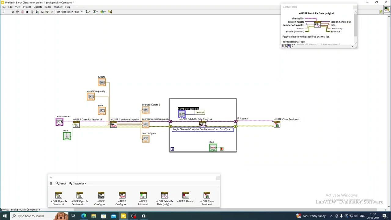 Tx Rx using USRP Lab View Software - YouTube