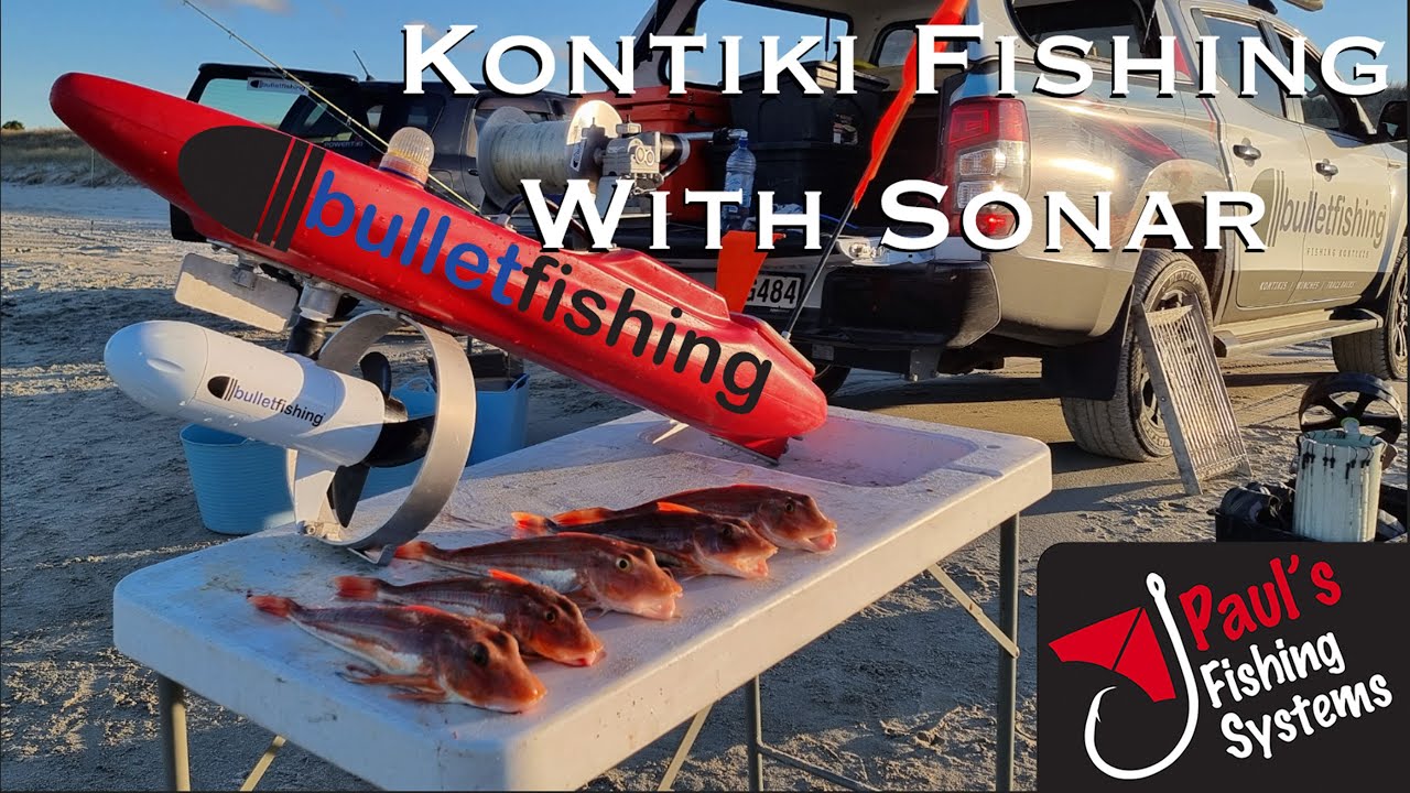 Longline Fishing From Shore With The Bullet Fishing Sonar Autopilot ...