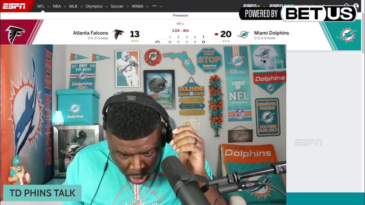 Miami Dolphins vs Atlanta Falcons Live Watch Party! Play by Play coverage!🔥🔥🔥 - YouTube