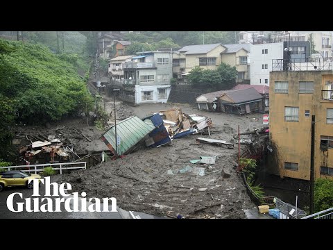 Landslide hits resort town of Atami in Japan