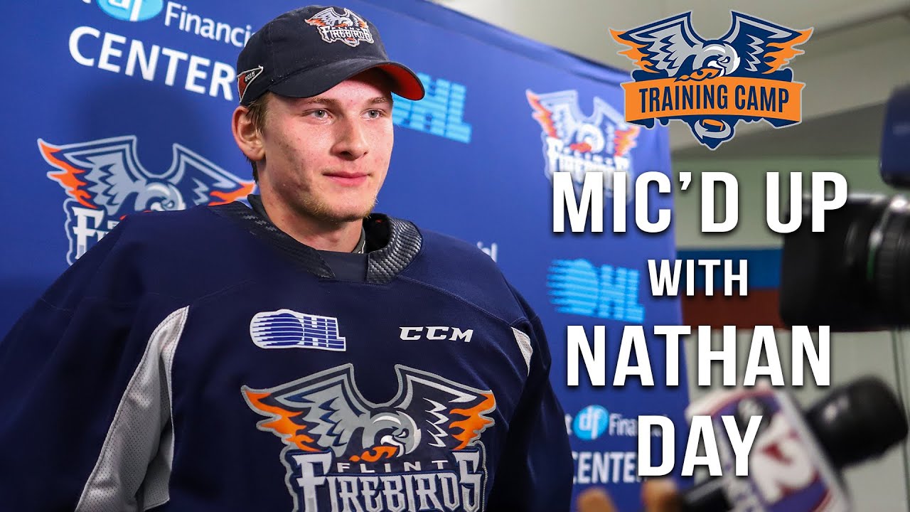 Mic'd Up with Nathan Day - Flint Firebirds 2024 Training Camp - YouTube