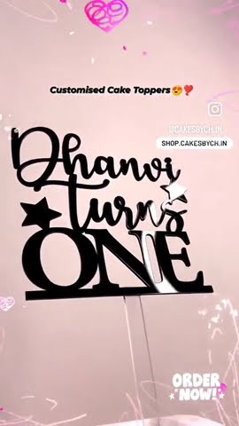 First Birthday Cake Topper | Customised Cake topper | Free delvery ...