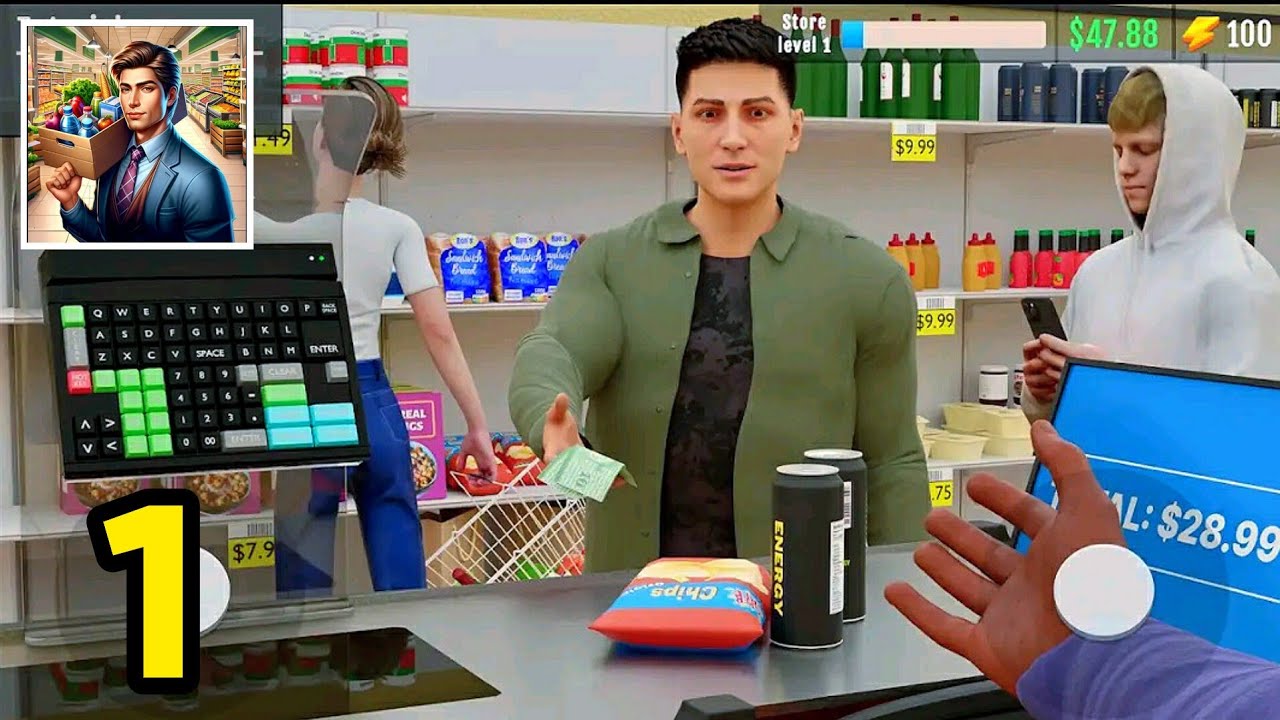 Supermarket Simulator - Gameplay Walkthrough Part 1 - (iOS, Android ...