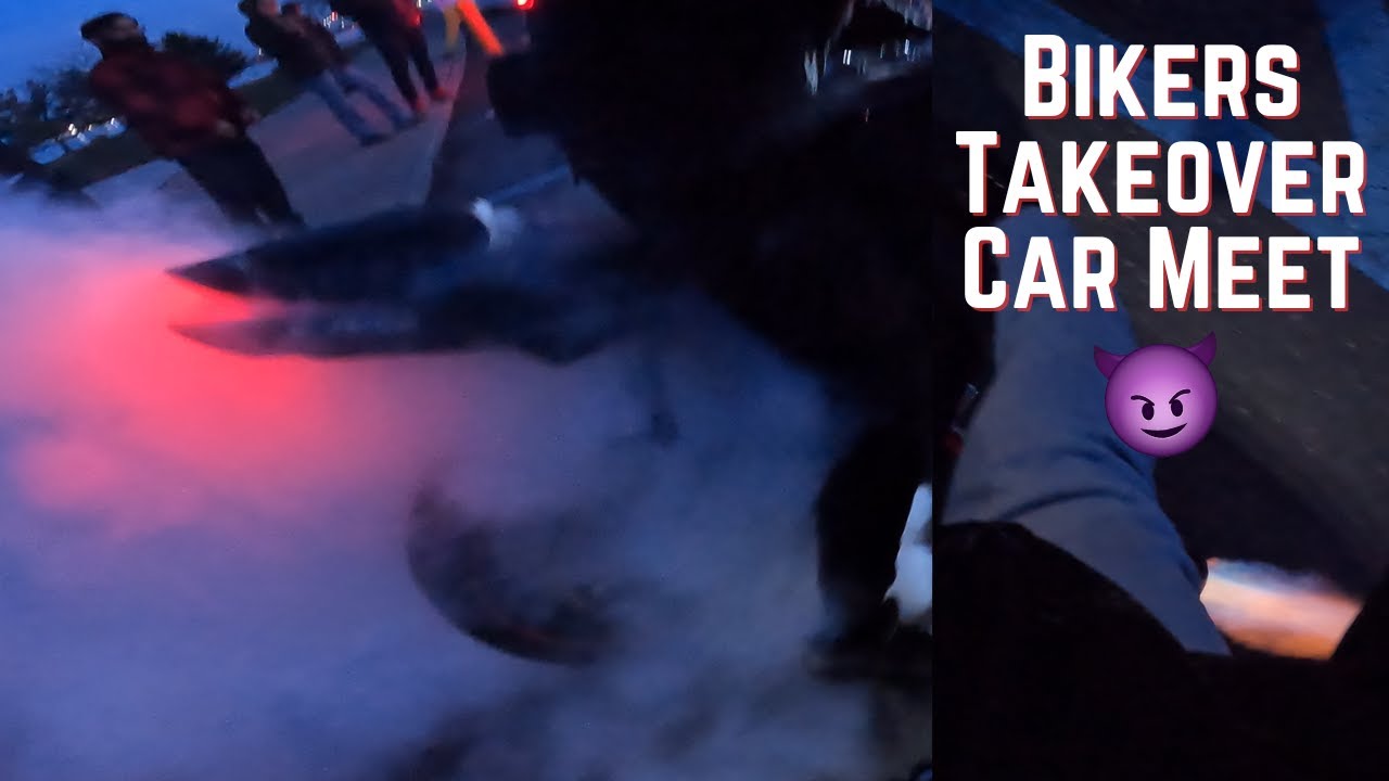 Bikers Tear Up Streets / Takeover Car Meet / "Cruising" on Highway ...