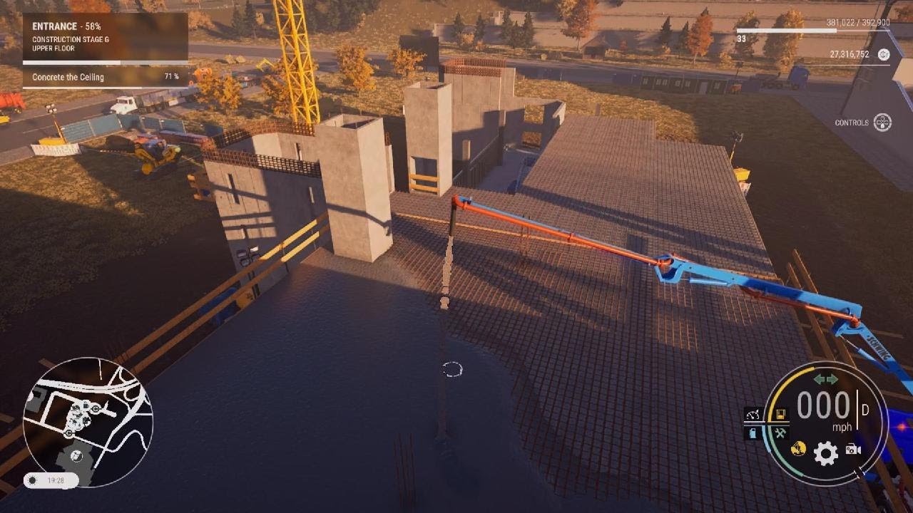 Construction Simulator_ Entrance to stadium grandstand structure - YouTube