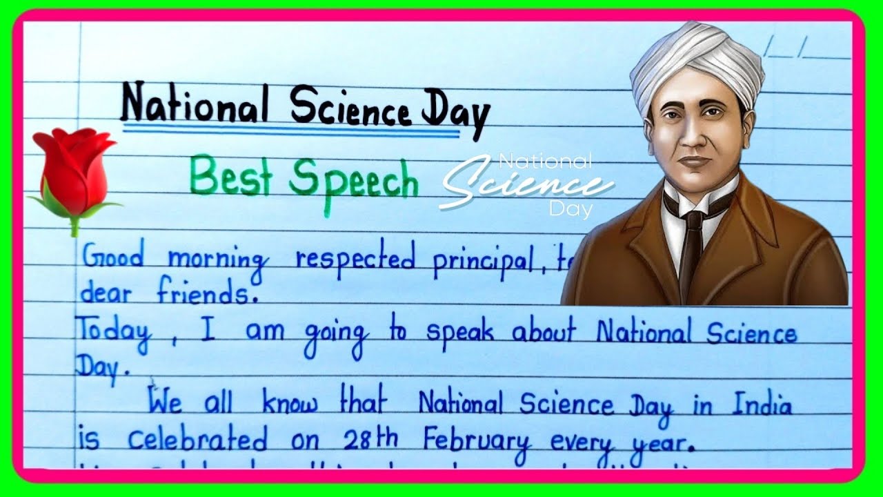 National Science Day Speech In English 2025 || Science Day Speech ...