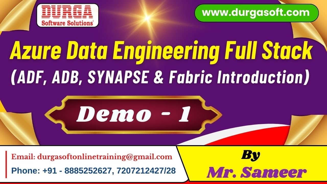 Azure Data Engineering Full Stack Tutorials Demo 1 By Mr