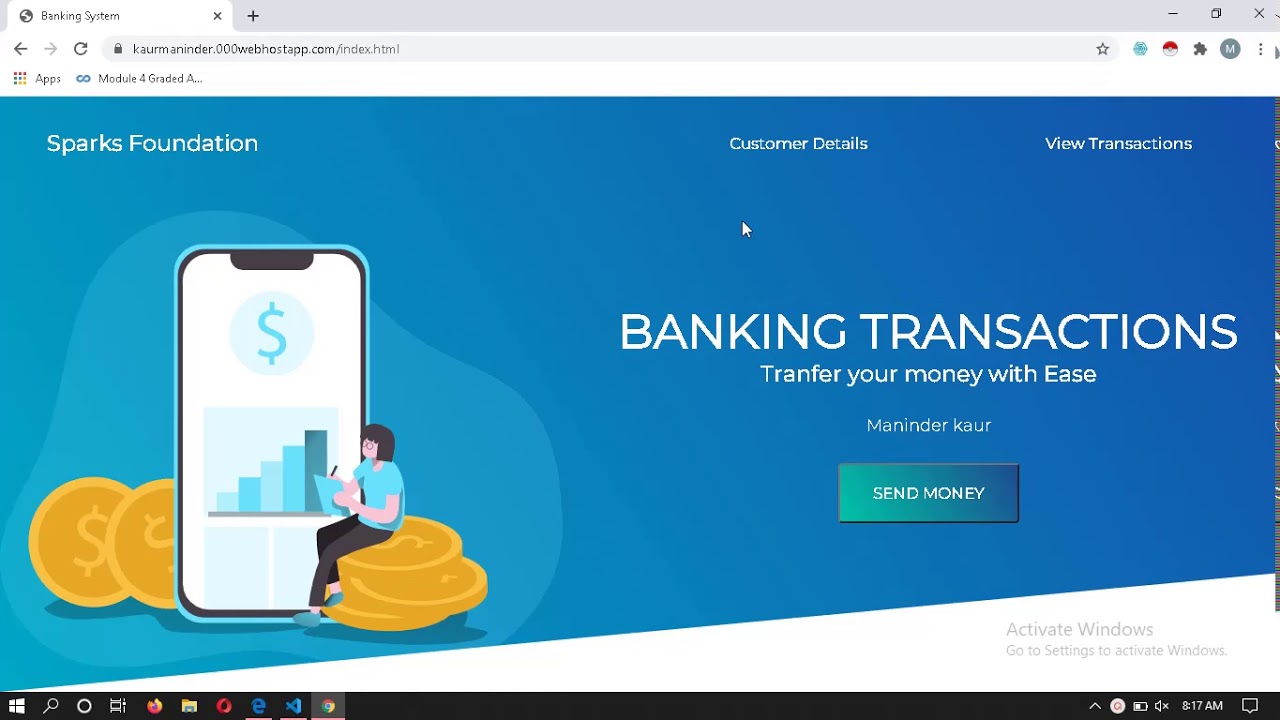 Basic Banking System |Task#1 | The sparks Foundation - YouTube