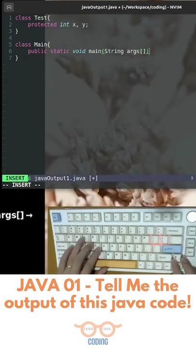 Java 01 Tell Me The Output Of This Java Code Shorts Coding Programming Java Asmr Code