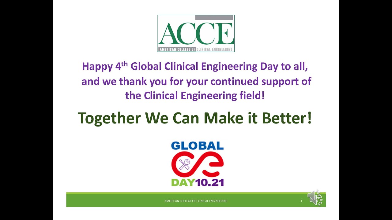 2019 ACCE - Global CE Day Celebration! - YouTube