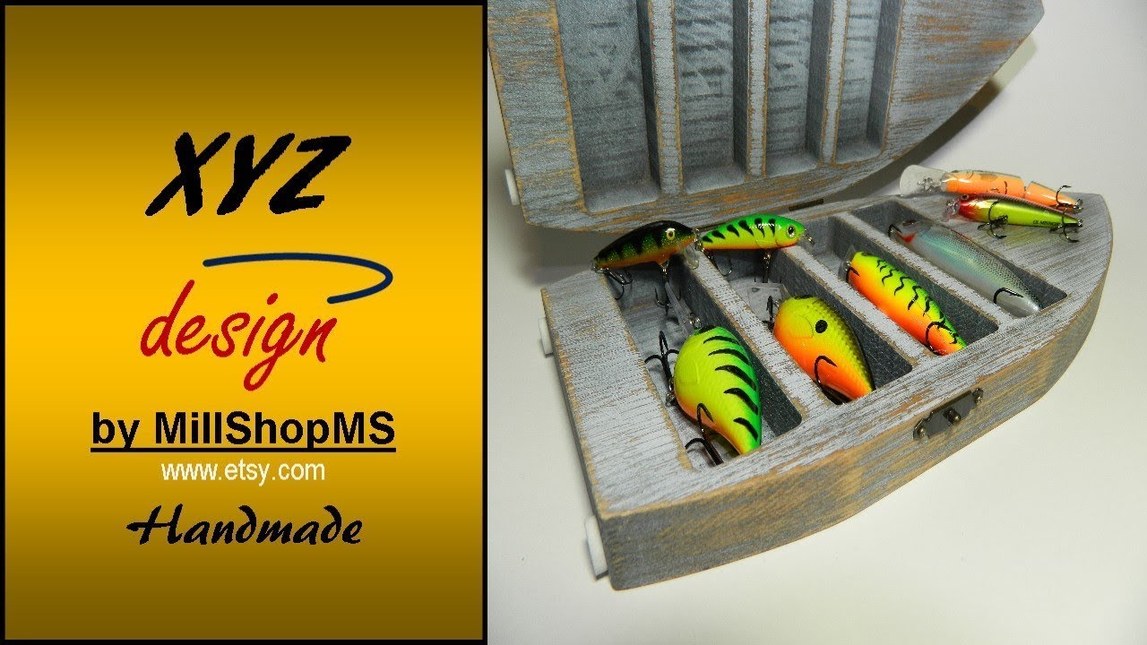Wooden Rustic Box for Lures, Fishing Baits and Wobblers - MY SPECIAL ...