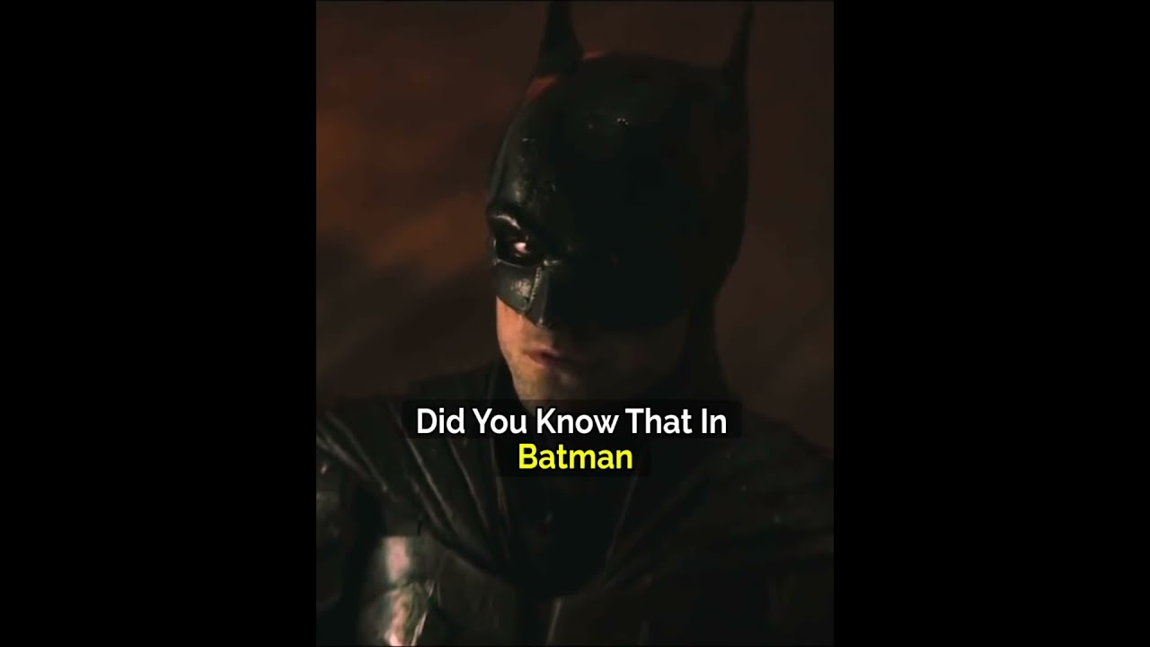 Did You Know That In Batman - YouTube
