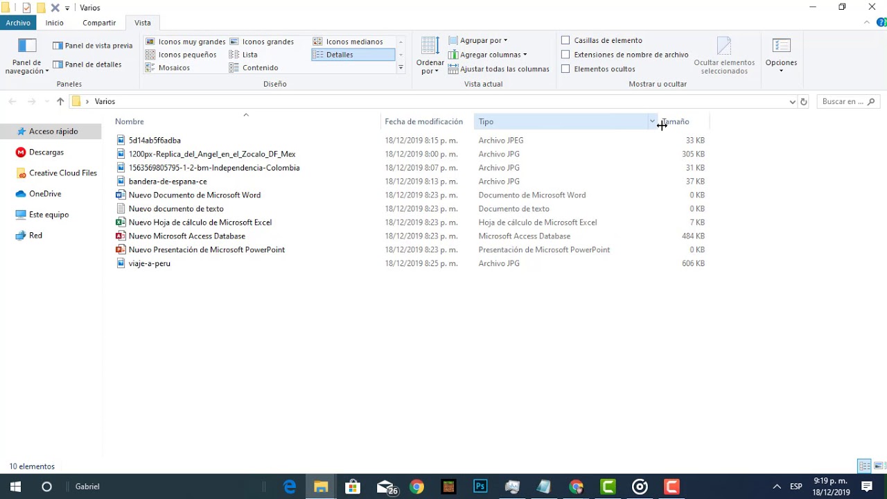 Mostrar extensiones de archivos en windows 10 - YouTube