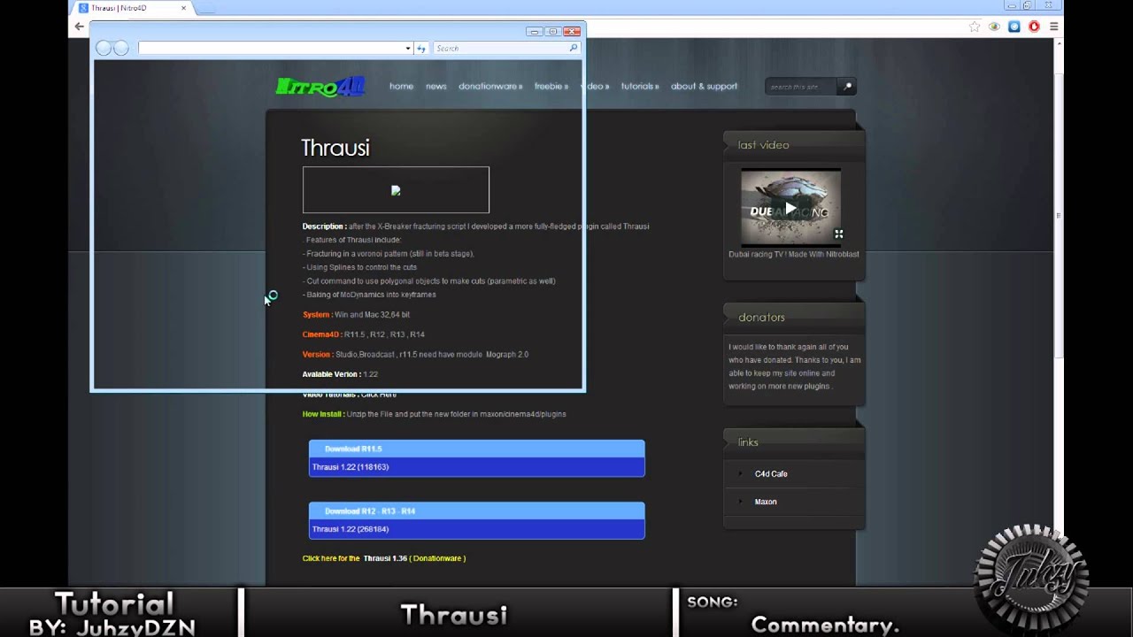 Concept Tutorials™ | GFX Lesson 1 - How To Use Thrausi In Cinema 4D ...
