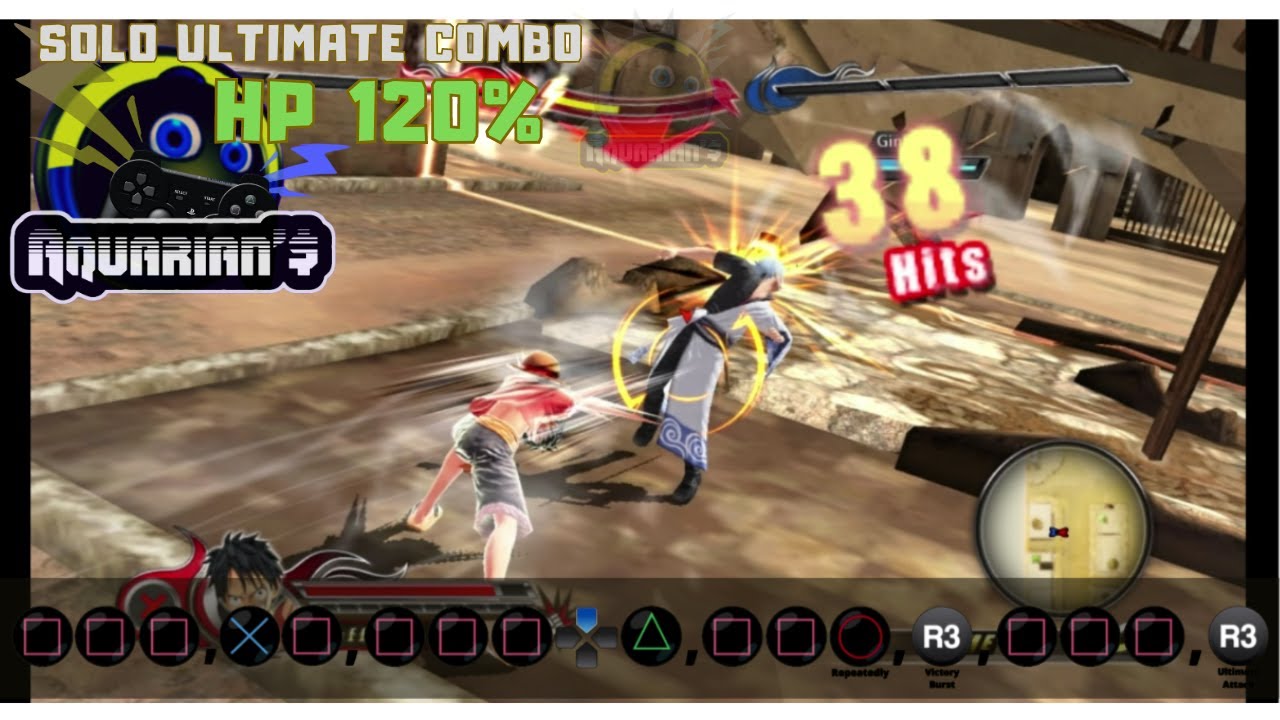 J stars Victory Vs+ Luffy Solo Ultimate Attack Combo 120% HP - YouTube
