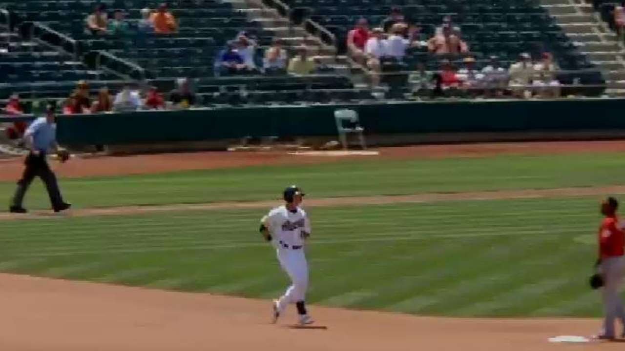 Anthony Aliotti doubles for the River Cats - YouTube