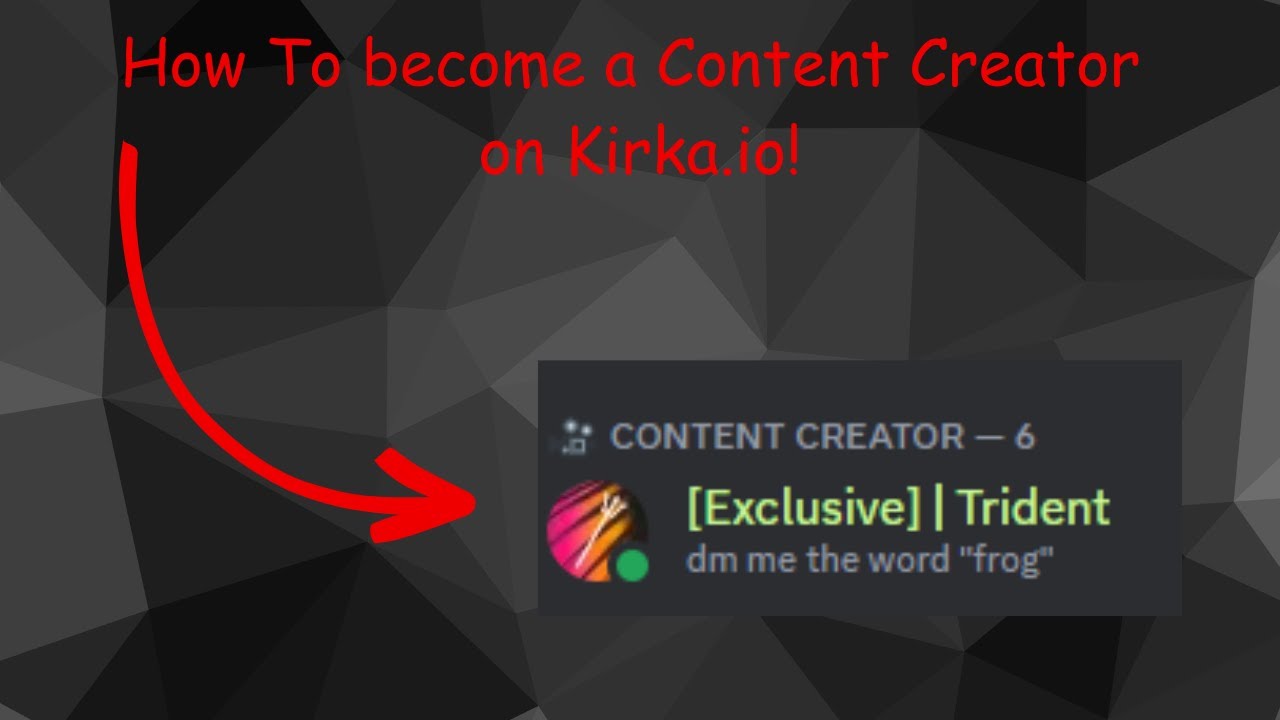 How To become a Kirka.io Content Creator Like *ME* - YouTube