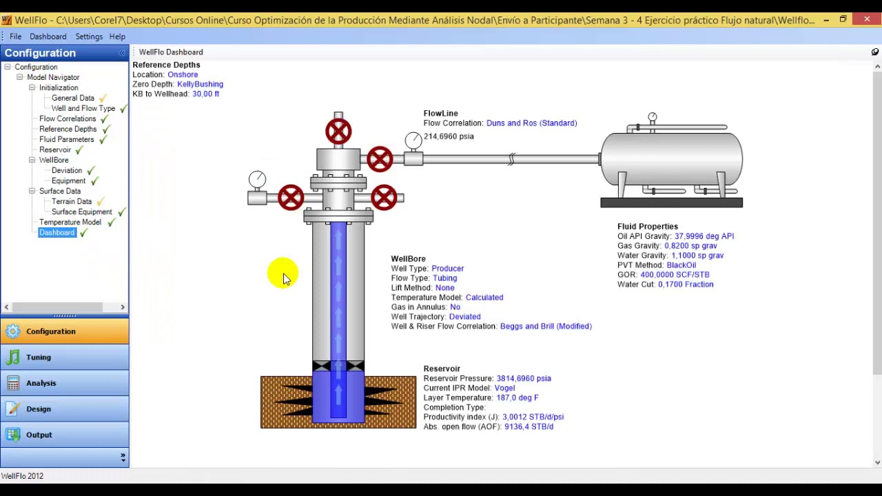 Análisis Nodal Wellflo 2012 - Choque en Línea de Flujo - YouTube