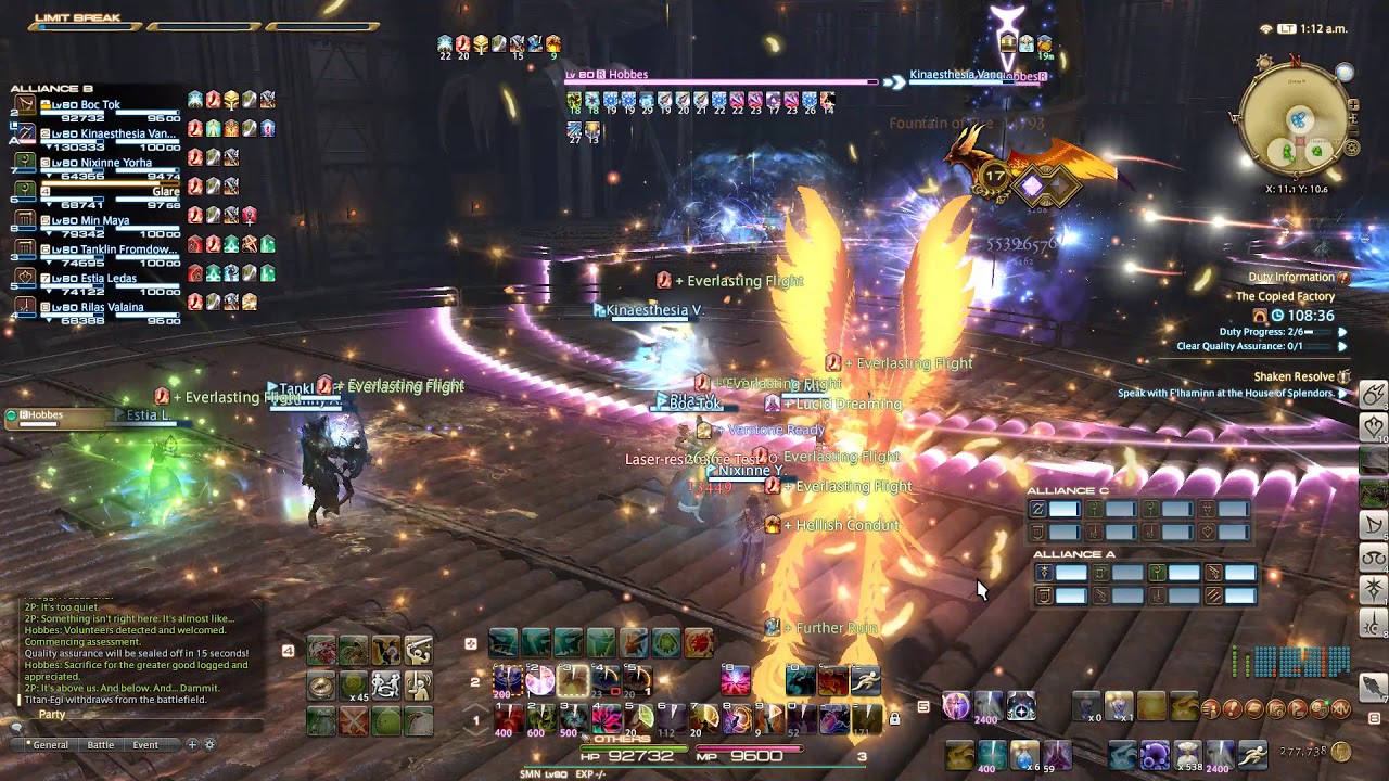 Final Fantasy XIV copied factory raid smn - YouTube