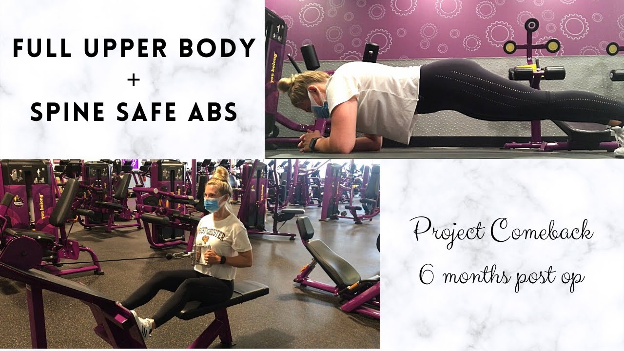 Upper Body and Ab Workout after Spinal Fusion | T3-L3 - YouTube