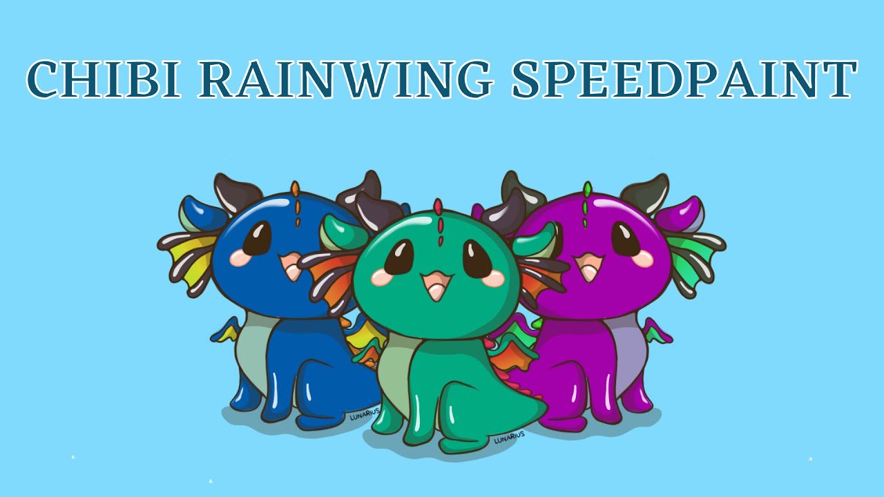 Chibi Rainwing Speedpaint! (Wof) - YouTube