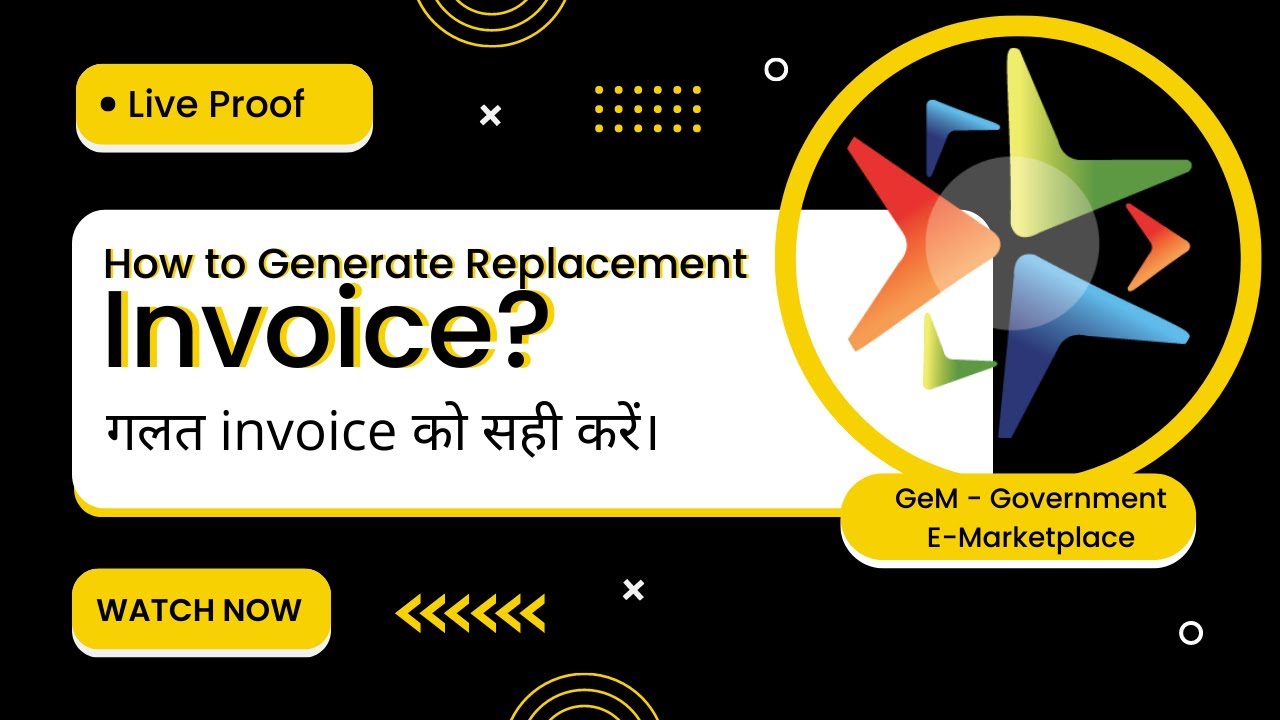 How to generate replacement invoice on gem? | Correct wrong generated ...