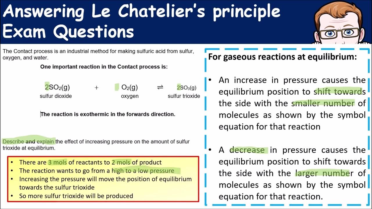 How to Answer GCSE Chemistry Questions on Le Chatelier's Principle ...