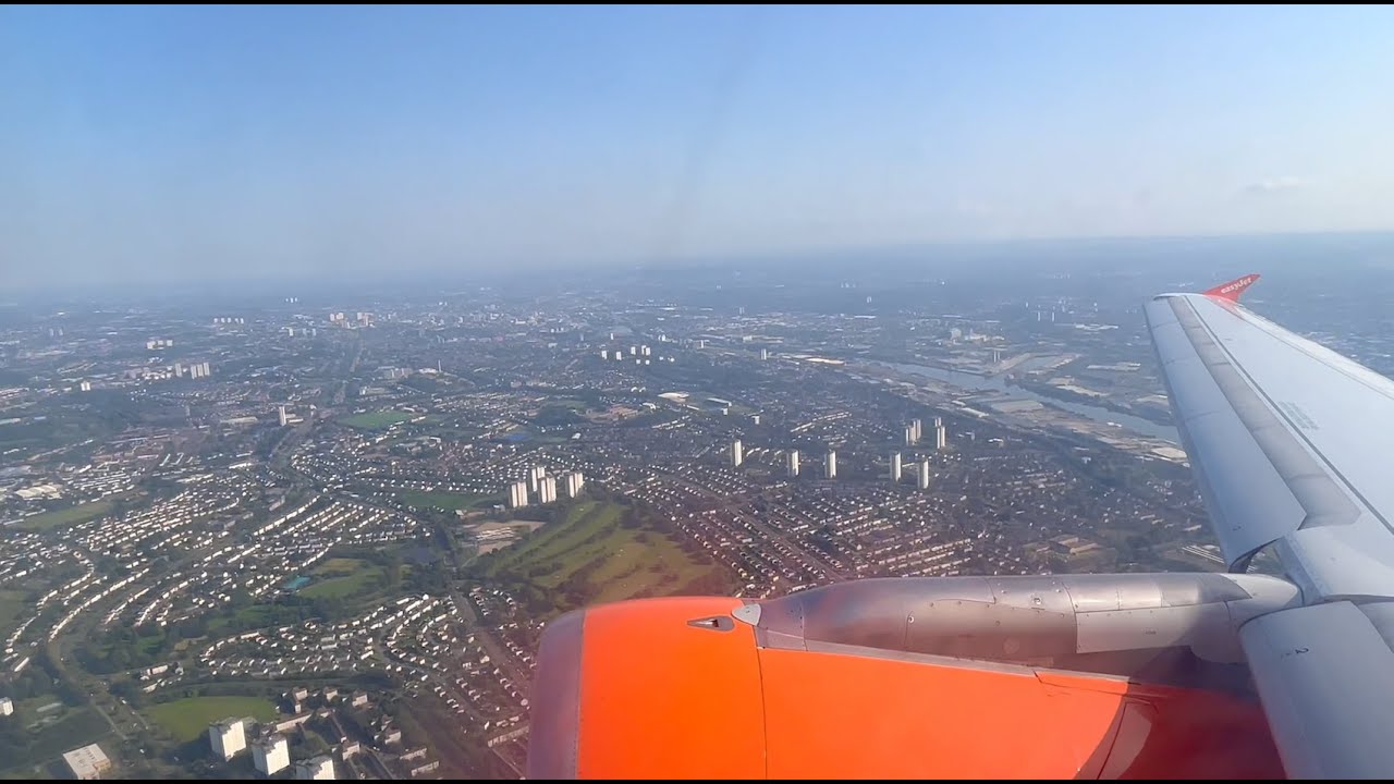 Easyjet A321 GLA - LGW | Taking off from sunny Glasgow - YouTube