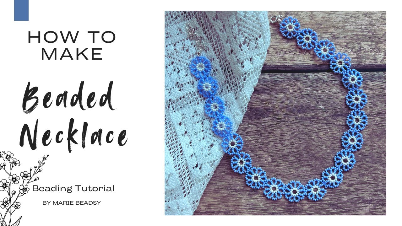 How to Make a Beaded Lace Necklace | Easy Step-By-Step Beading Tutorial ...