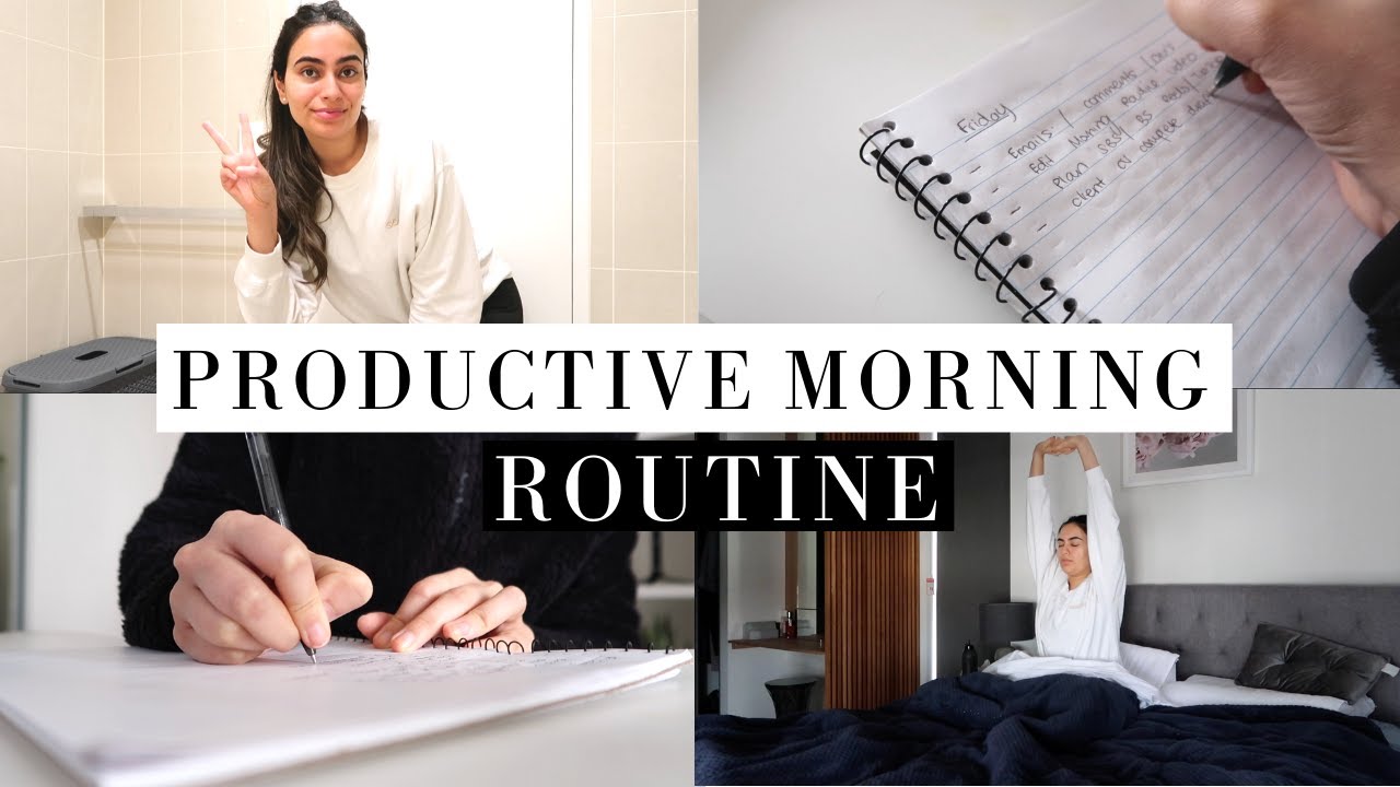 6AM PRODUCTIVE MORNING ROUTINE | WORKING FROM HOME | LOCKDOWN ...