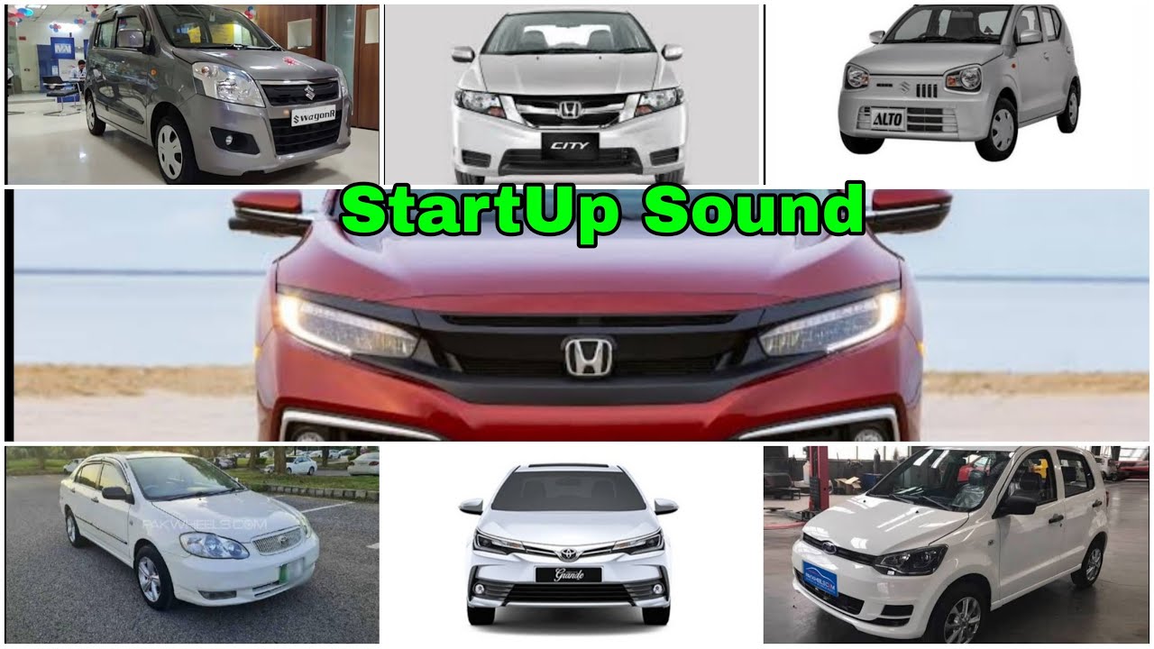 10 Different Car Startup Sound And Video / Civic, Corolla, Wagon R ...